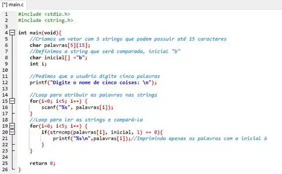 Escreva um programa que leia uma série de strings e imprima