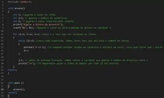 4.9. Altere o programa anterior de forma que, em vez de aste