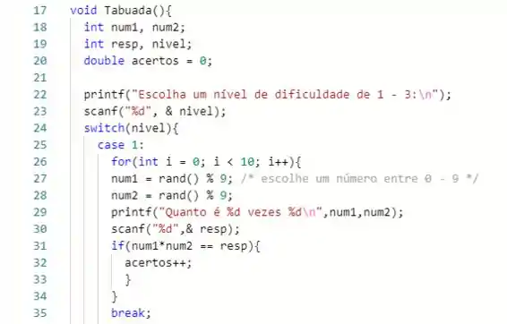 Instrução auxiliada por computador: níveis de dificuldade. O