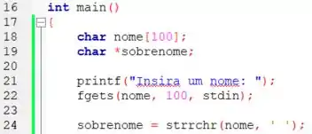 Implemente a seguinte função:char *strrchr(char *s, char ch)