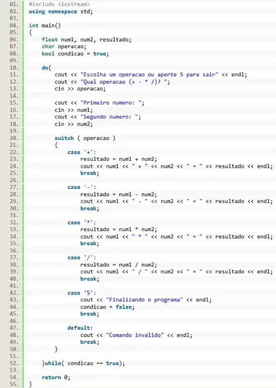 Estruturas de Repetição: while e do-while