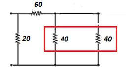 Determine a resistência equivalente do circuito abaixo: