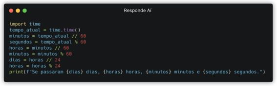 Módulo time | Resumo e Exercícios Resolvidos