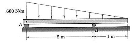 Determine o momento fletor máximo, M m á x á , para a viga c
