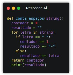 Escreva uma função que aceita uma string como parâmetro e re