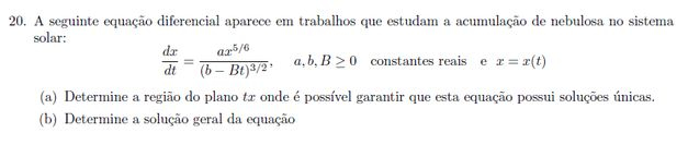 | EDO Separável | Cálculo