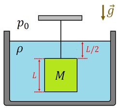 A figura abaixo ilustra um cubo de aresta L e massa M , totalmente ime