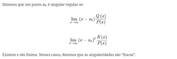 | Método de Frobenius – Ponto Singular Regular | Cálculo