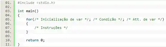 Comando for | Resumo e Exercícios Resolvidos